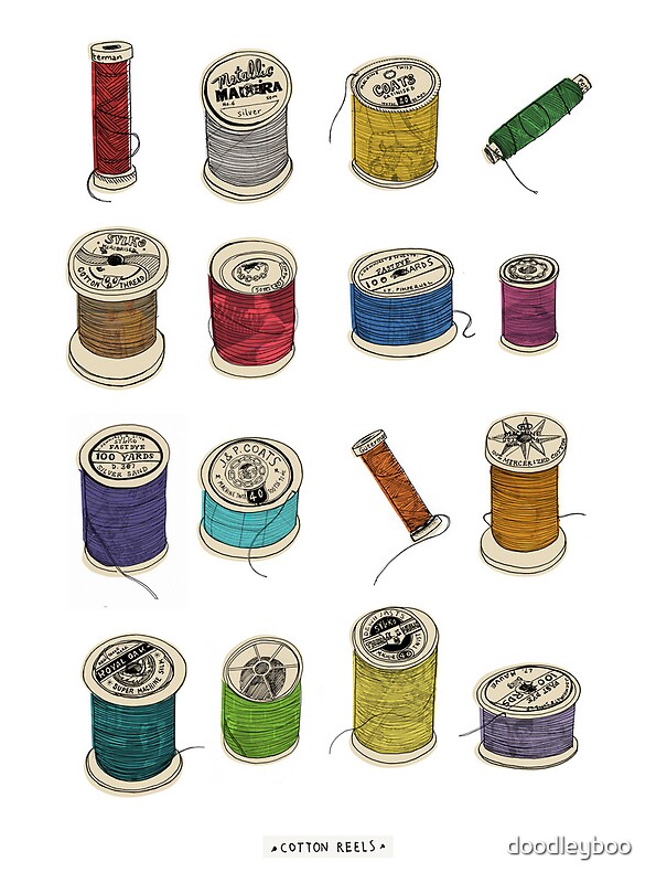 "Cotton Reels" by doodleyboo | Redbubble