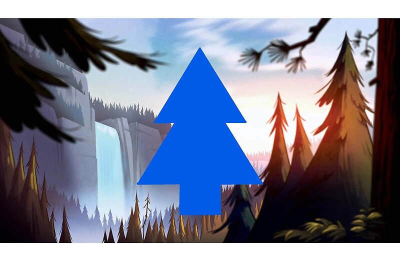 "Gravity Falls Pine Tree" by tmwcat | Redbubble