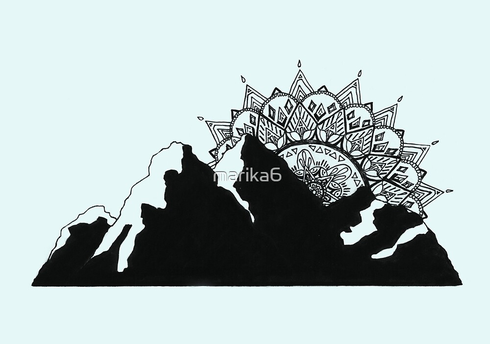 "Mountain Mandala" by marika6 | Redbubble