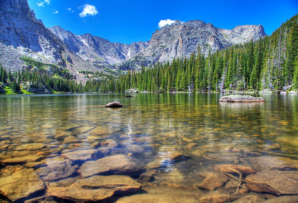 Loch Lake Rocky Mountain National Park By Activebeck2012 Redbubble