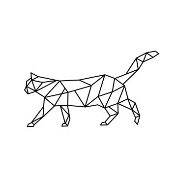 "Geometric Cat" Art Board Print for Sale by The-Fancy-Space | Redbubble