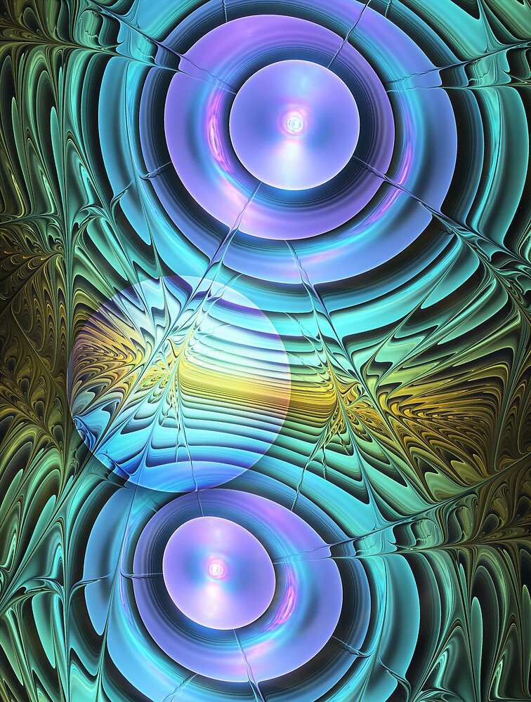 "Moon dance, abstract fractal artwork" by walstraasart | Redbubble