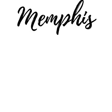 "Memphis Tennessee Cursive" Sticker for Sale by Nyxco | Redbubble