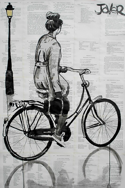"she rode everyday" by Loui Jover | Redbubble