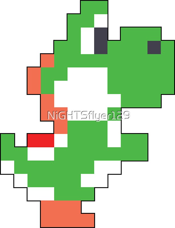 "Super Mario Maker - Yoshi Costume Sprite" Stickers by NiGHTSflyer129 ...
