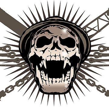 "Rigger Ironworker Crane operator Skull" Sticker for Sale by D4mon ...