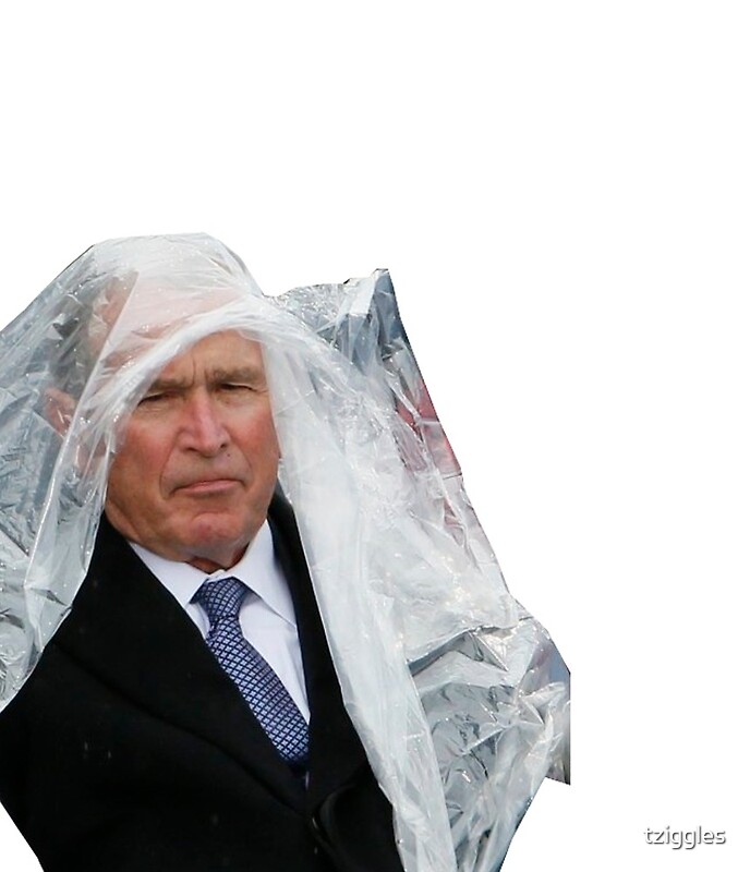 "George W Bush - Poncho Meme - Mad" by tziggles | Redbubble