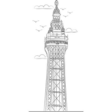 "Blackpool tower " Poster for Sale by sarahlowedesign | Redbubble