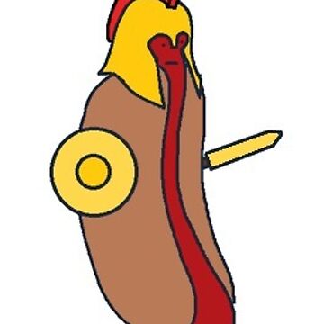 "Golden Glizzy Gladiator" Sticker for Sale by asserfadul | Redbubble