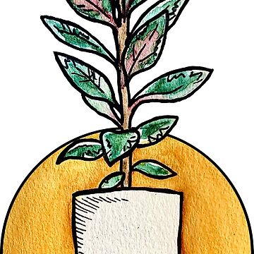 "Rubber Tree" Sticker for Sale by mayke920 | Redbubble