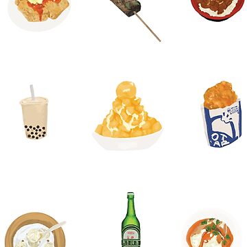 "Taiwanese Food Sticker Pack" Sticker for Sale by tartmangos | Redbubble