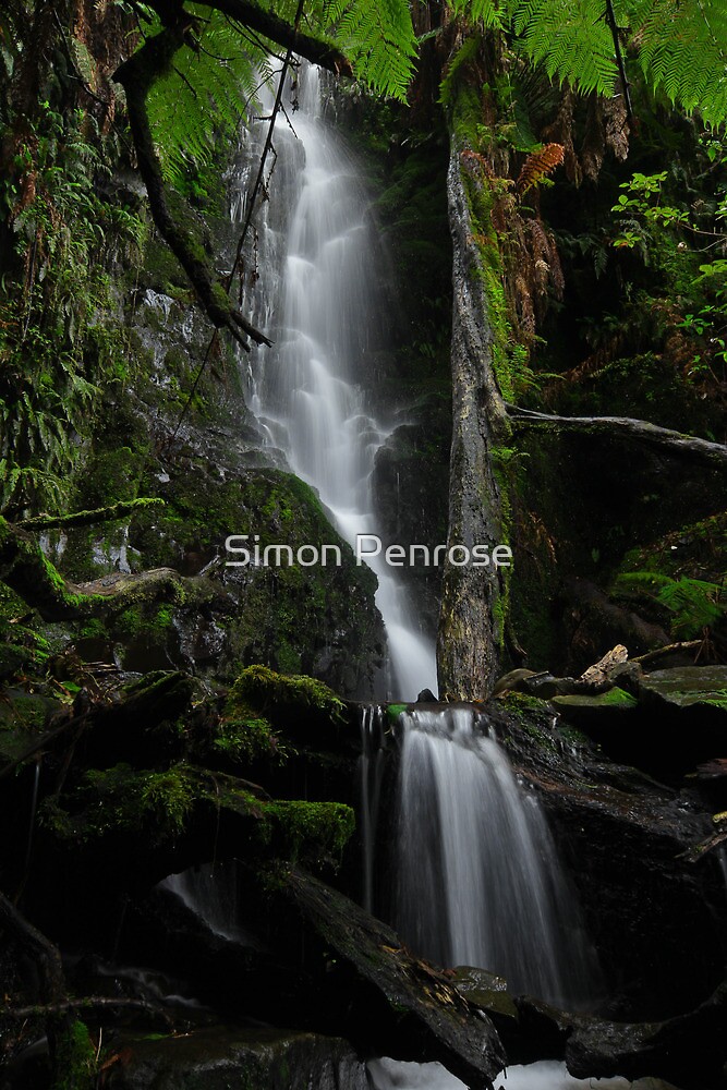 "unknown waterfall #2" by Simon Penrose | Redbubble