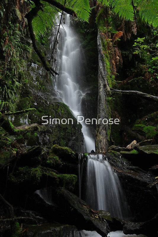 "unknown waterfall #2" by Simon Penrose | Redbubble