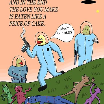 "Space Ducks Daniel Johnston" Poster for Sale by mikegues | Redbubble