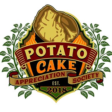 "Potato Cake Appreciation Society Official Tee" Essential T-Shirt for ...