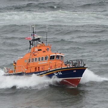 "Offshore Lifeboat" Postcard for Sale by Malcolm Snook | Redbubble