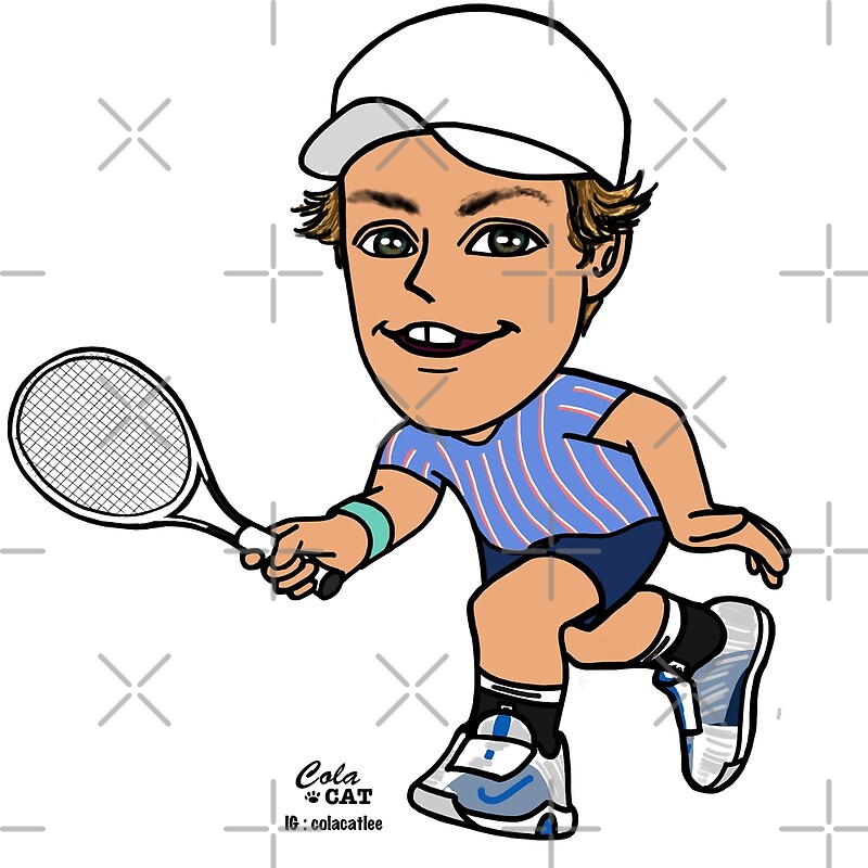 "Jannik Sinner" by Colacatlee | Redbubble