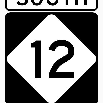 "NC 12 - SOUTH" Sticker for Sale by NewNomads | Redbubble