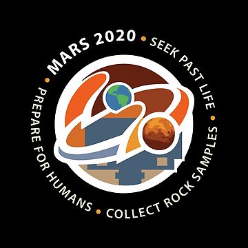 "NASA Mars 2020 Perseverance Rover Mission Patch Logo" Sticker for Sale ...