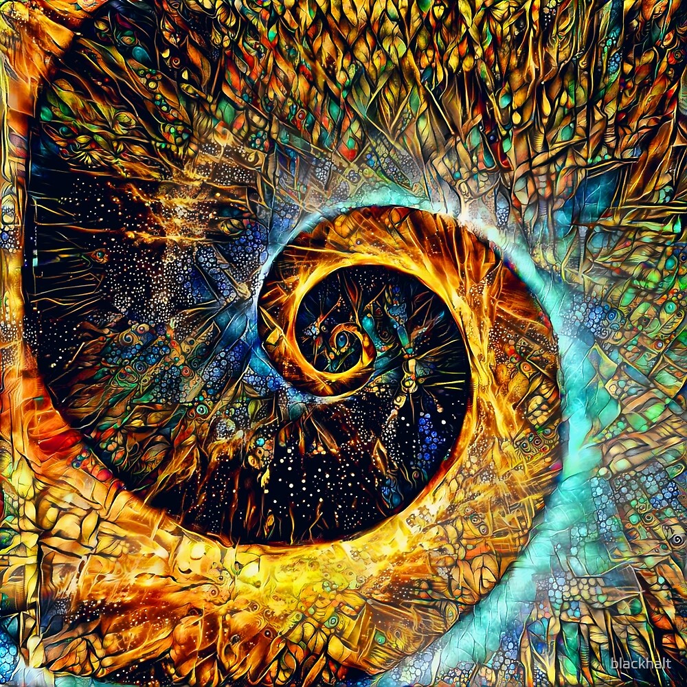 "Abstractions of abstract abstraction of Fibonacci spiral" by blackhalt ...