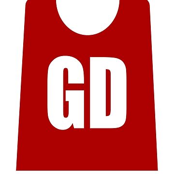 "Netball GD Red Bib" Photographic Print for Sale by DevineDesignz ...
