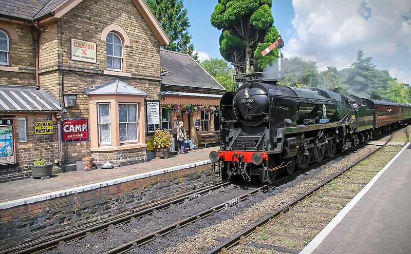 "The Train Arriving On Platform One" by TonyCrehan | Redbubble