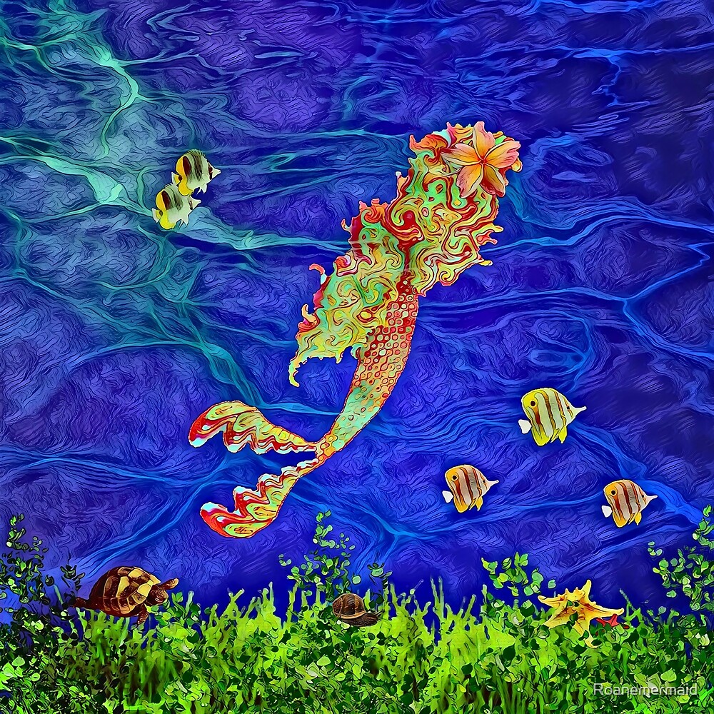 "Mermaid And Friends" by Roanemermaid | Redbubble