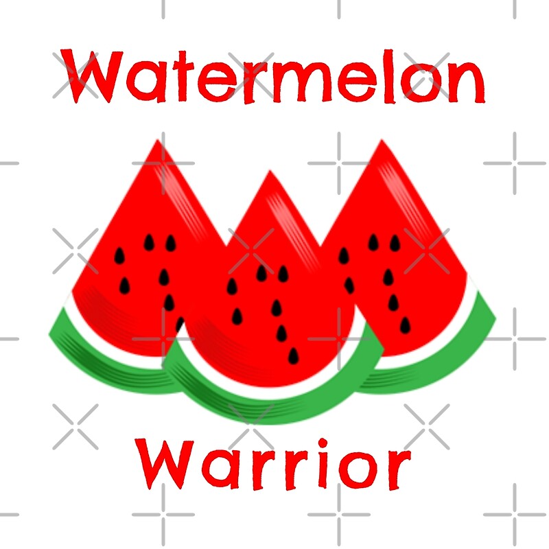 "Watermelon Warrior Fruit Lovers Vegetarians Vegans" by Sweevy Swag ...