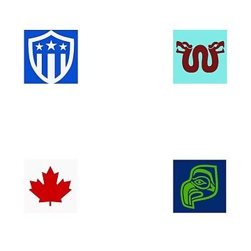 "Civilization VI Icons - North America" Sticker for Sale by Bieleckia ...