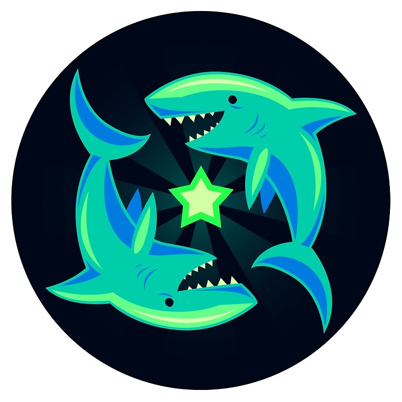 "Starry Sharks" by L James | Redbubble