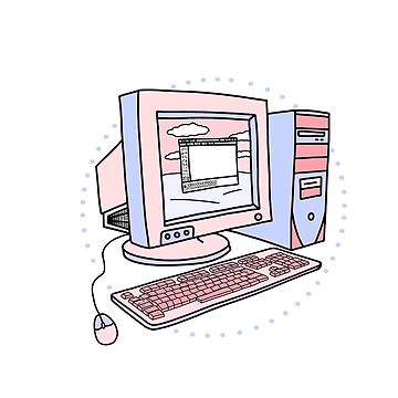 "Computer Aesthetic" Sticker for Sale by lvcia v | Redbubble