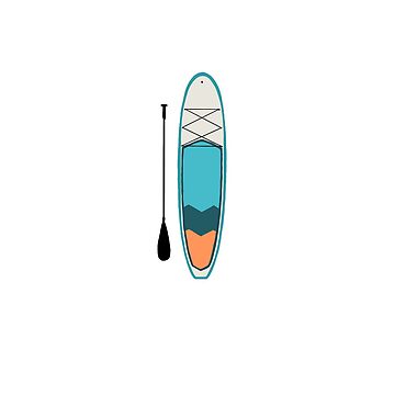 "Paddle board sticker" Sticker for Sale by ArtByAbriana | Redbubble