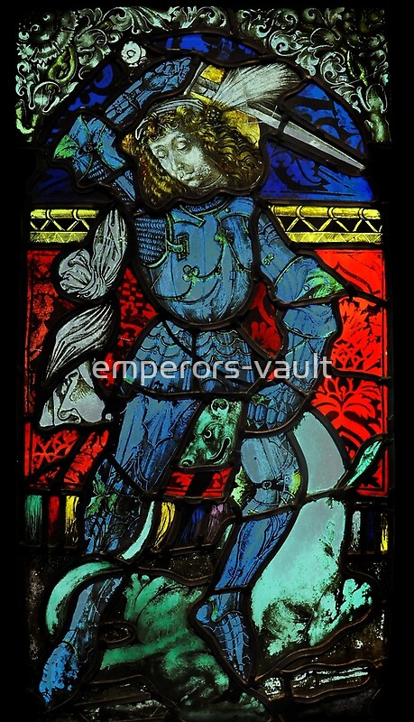 "Saint George - Stained Glass" by emperors-vault | Redbubble