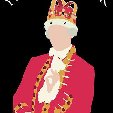 "Hamilton Musical King George Silhouette" Canvas Print for Sale by ...