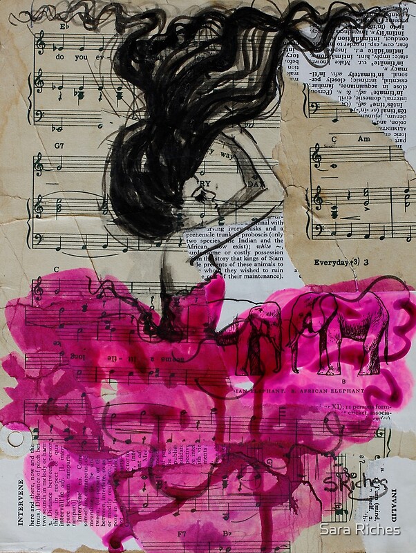 "Let the Music Play" by Sara Riches | Redbubble