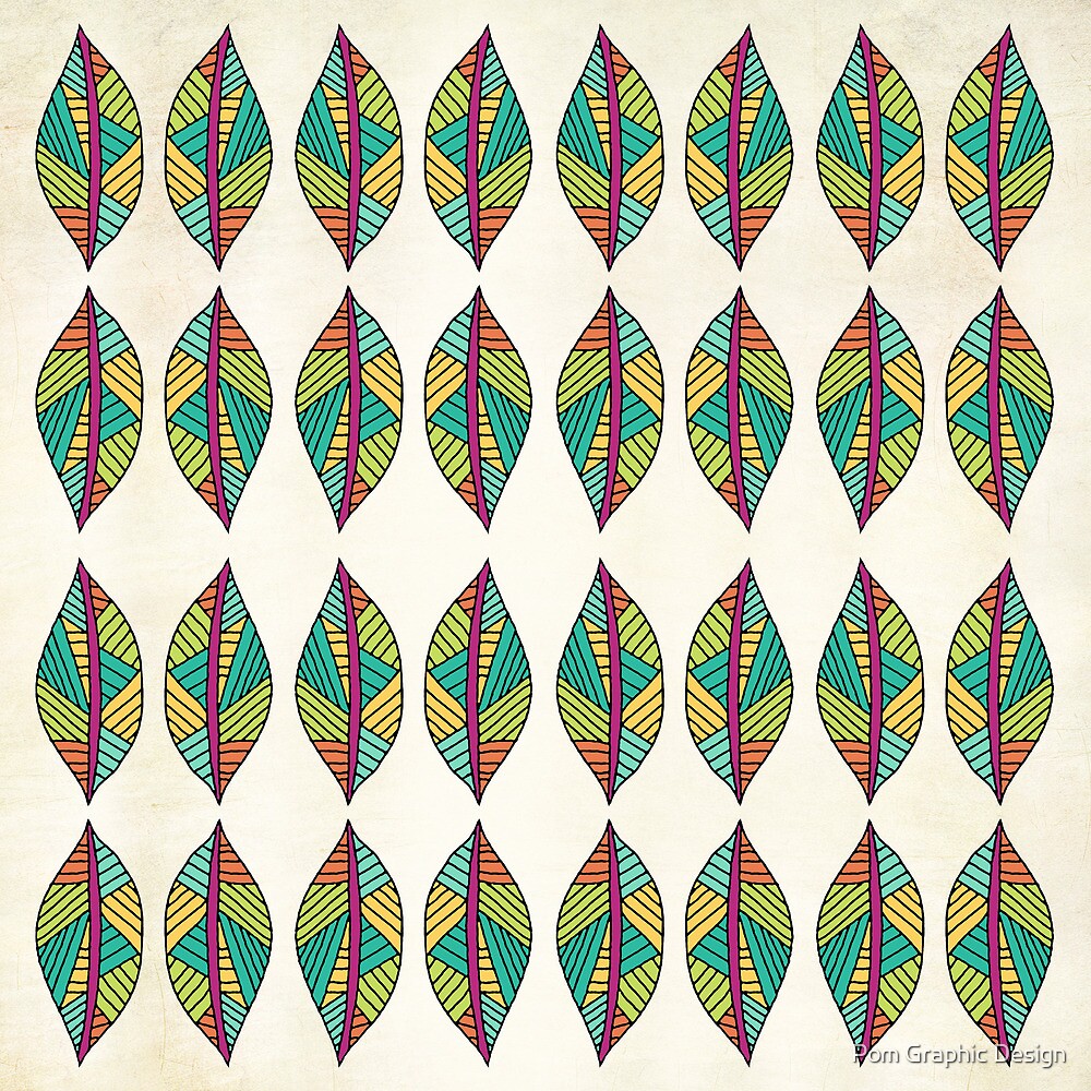 "Native Leaves" by Pom Graphic Design | Redbubble