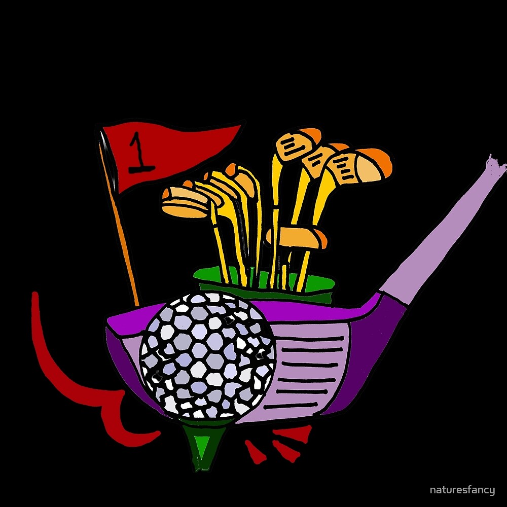 "Cool Golf Art Abstract Original" by naturesfancy | Redbubble