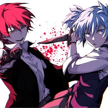 "Assassination classroom Koro Sensei Nagisa Shiota Karma Akabane fight ...