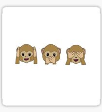 Monkey Emoji: Stickers | Redbubble