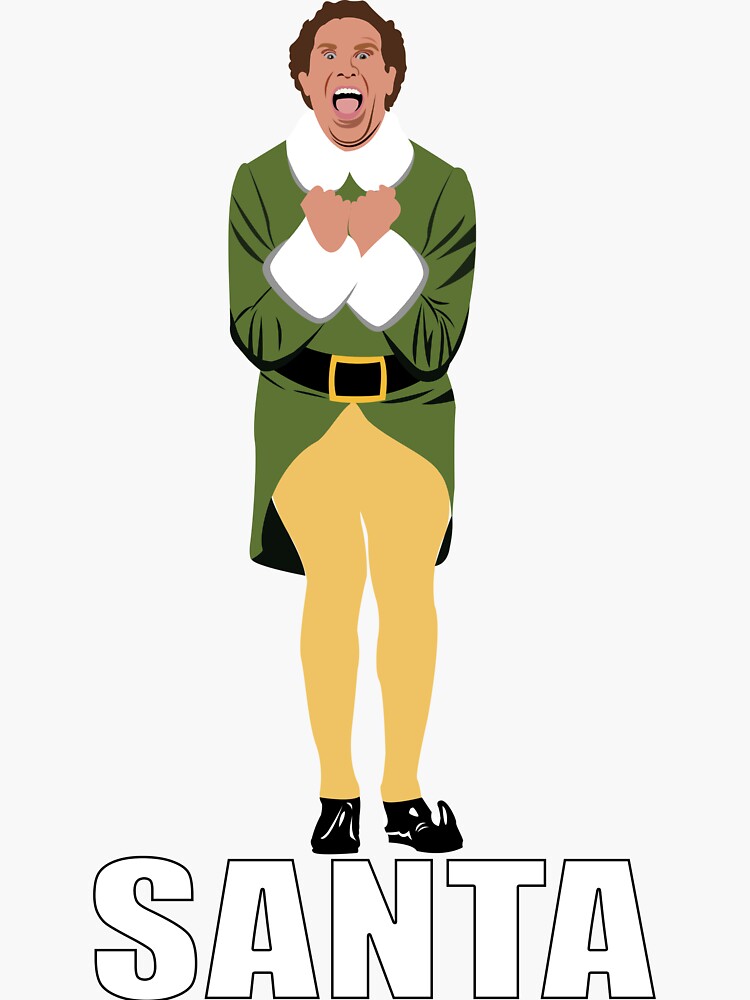 "Buddy the Elf" Sticker by avazquez | Redbubble