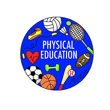 "Physical education (neon colors)" Sticker for Sale by ArianneBoutique ...