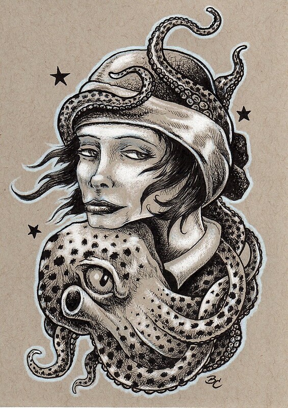 "Octopus Hug" by Bryan Collins | Redbubble