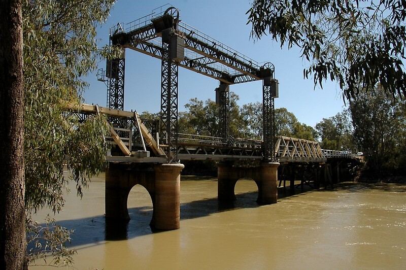 "Lift Span Bridge, Tooleybuc, Australia 2018" by muz2142 | Redbubble