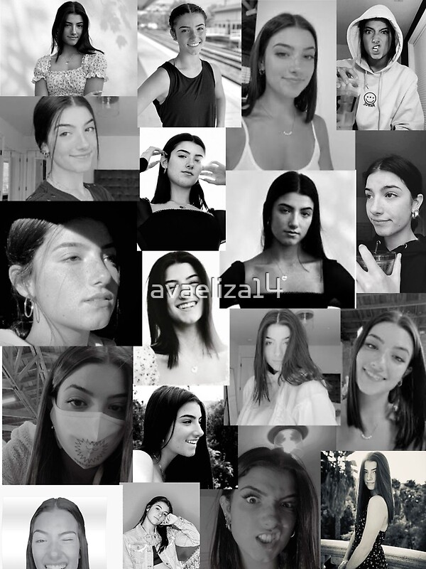 "Charli Collage black and white" by avaeliza14 | Redbubble