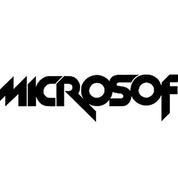 "microsoft 1980" Sticker for Sale by retroheaven | Redbubble