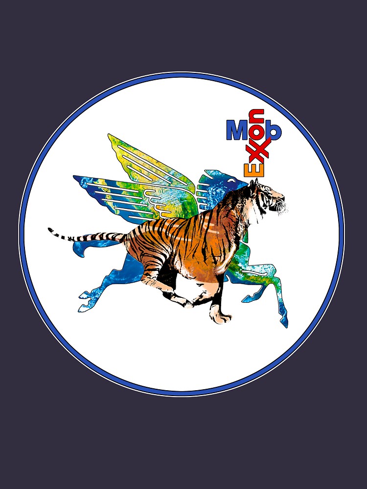 "Exxon Mobile Hybrid Tiger Pegasus" T-shirt by worn | Redbubble