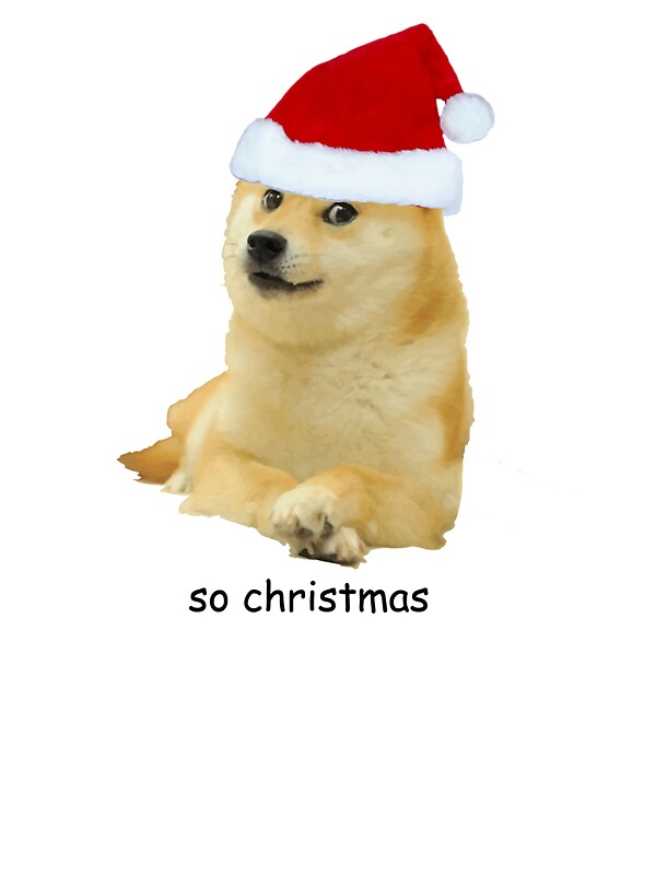 "Christmas Doge, wow" Stickers by flashman | Redbubble