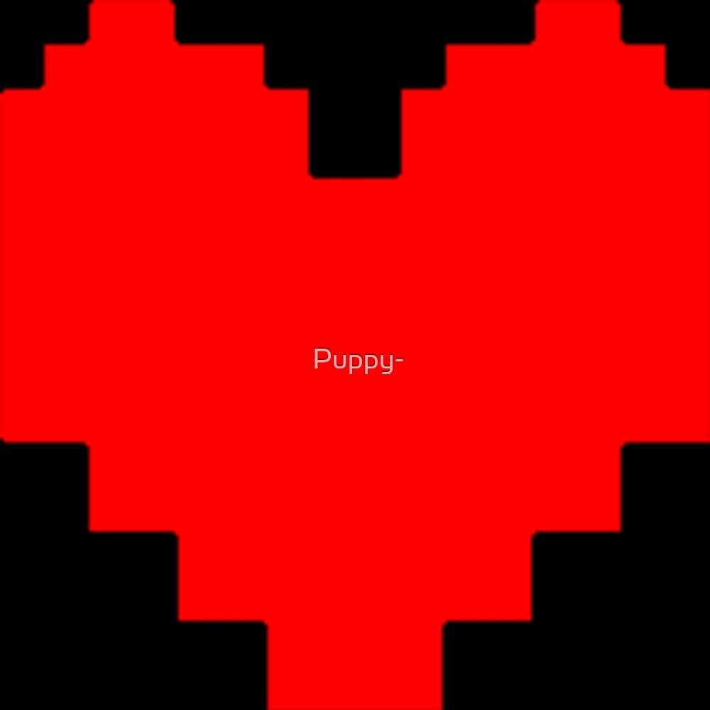 "Undertale Heart" by Puppy- | Redbubble