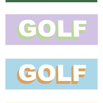 "golf sticker pack" Sticker for Sale by odinsxn | Redbubble