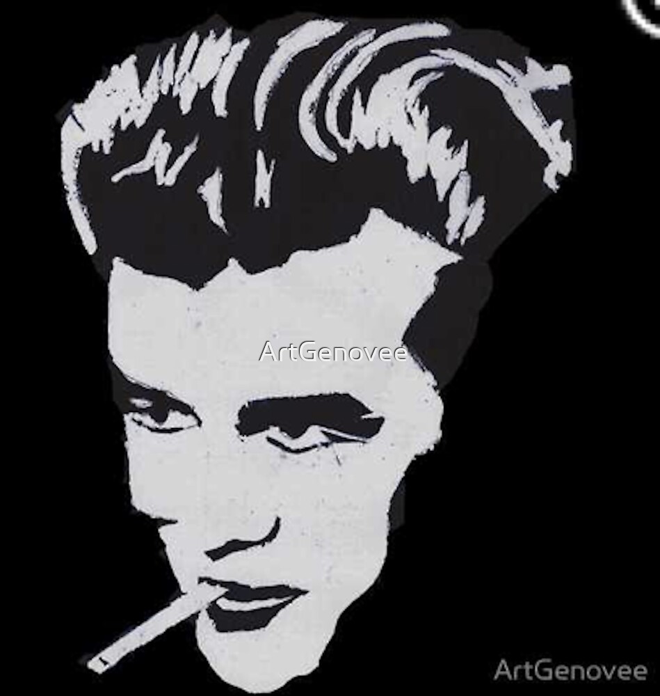 "James Dean Smile - by Genovee" by ArtGenovee | Redbubble